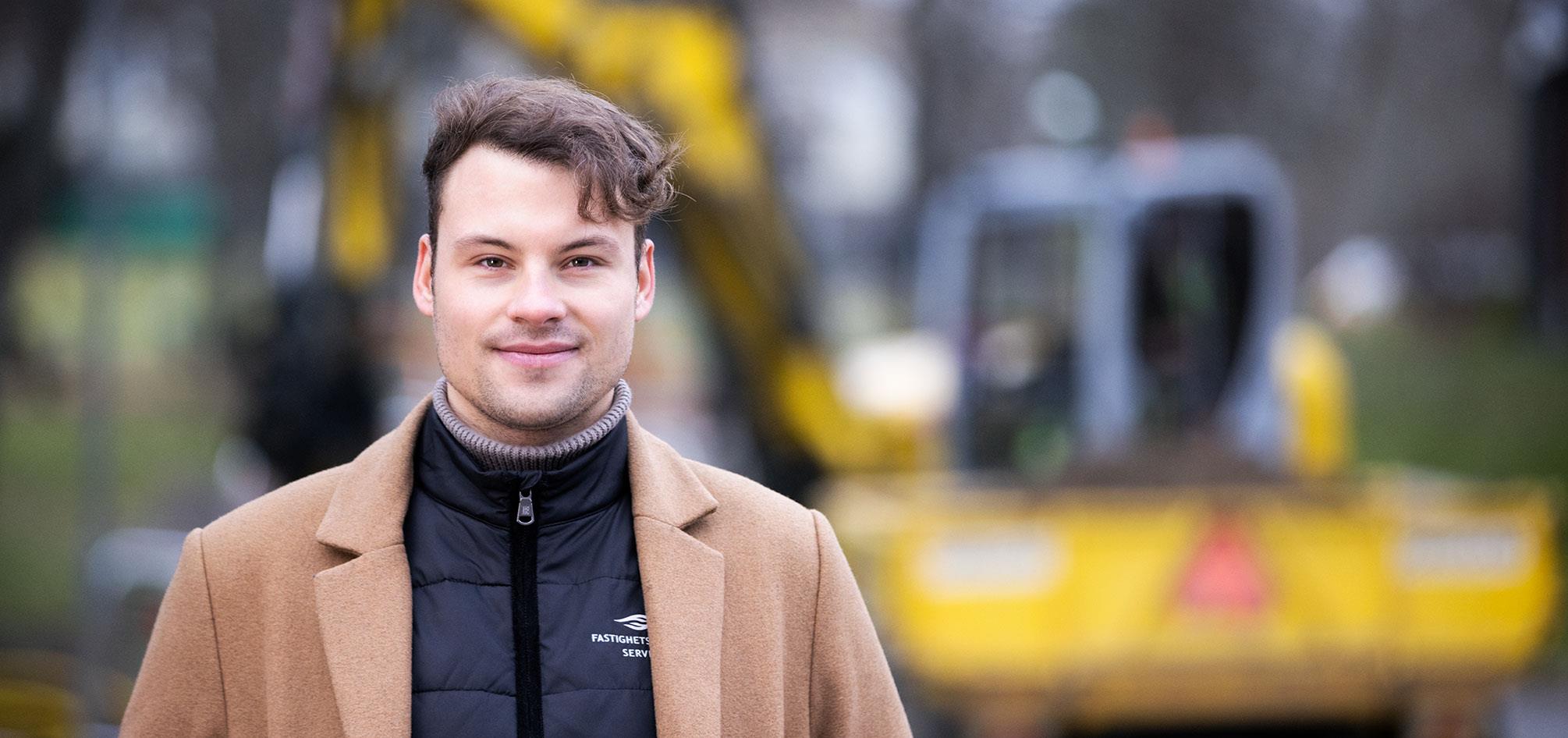 Christopher Rystedt, projektledare på Fastighetsägarna Service